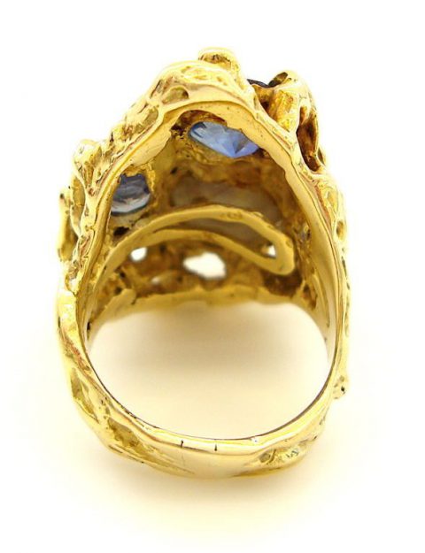ARTHUR KING, 18k Gold, Pearl and Sapphire Ring, circa 1970 - Kimberly ...